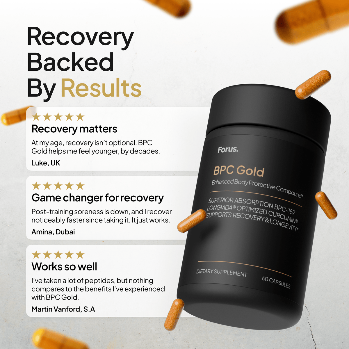 BPC Gold – Peptide Recovery Formula | Forus